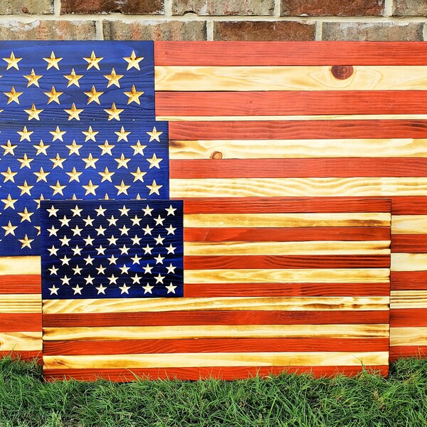 Rustic Flag - Etsy