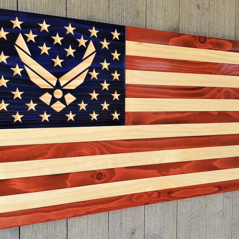 Rustic Air Force Flag - Etsy