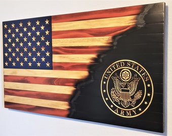 Army Wooden Flag - Etsy