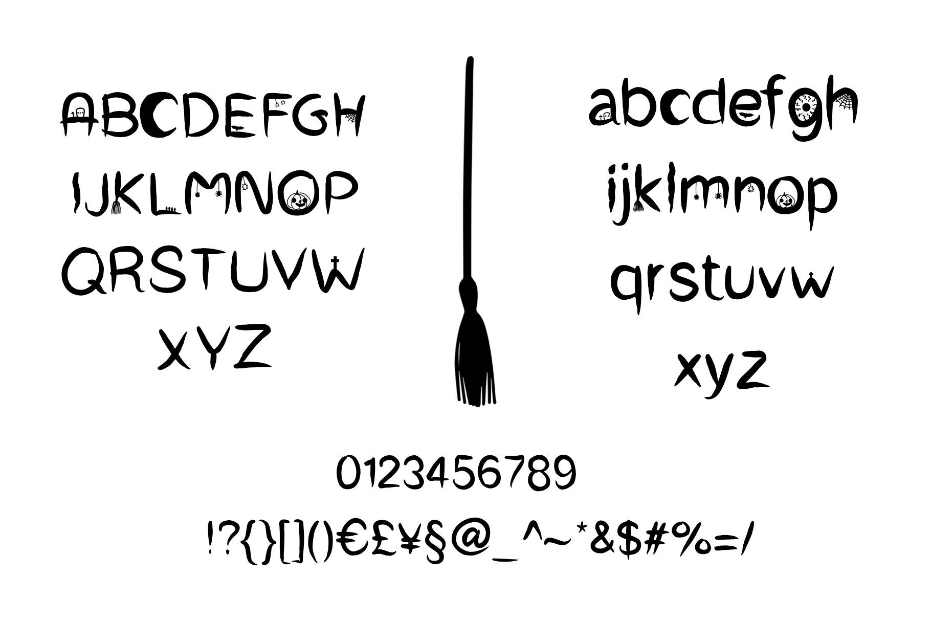 Halloween Font Decorative Font Display Font Creepy Spooky - Etsy