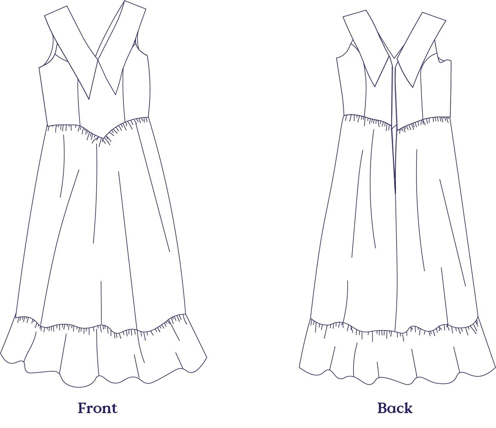 The Diamond Dress Digital Sewing Pattern Immediate Download Size 10 ...