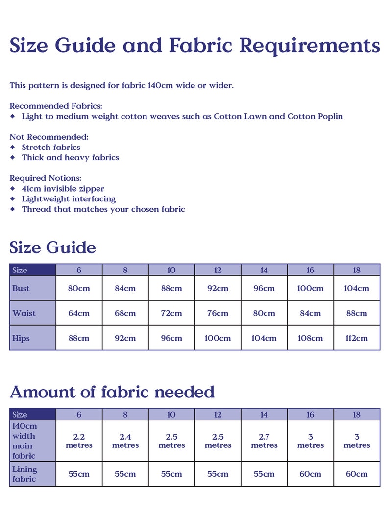 The Diamond Dress Digital Sewing Pattern Immediate Download Size 10 ...