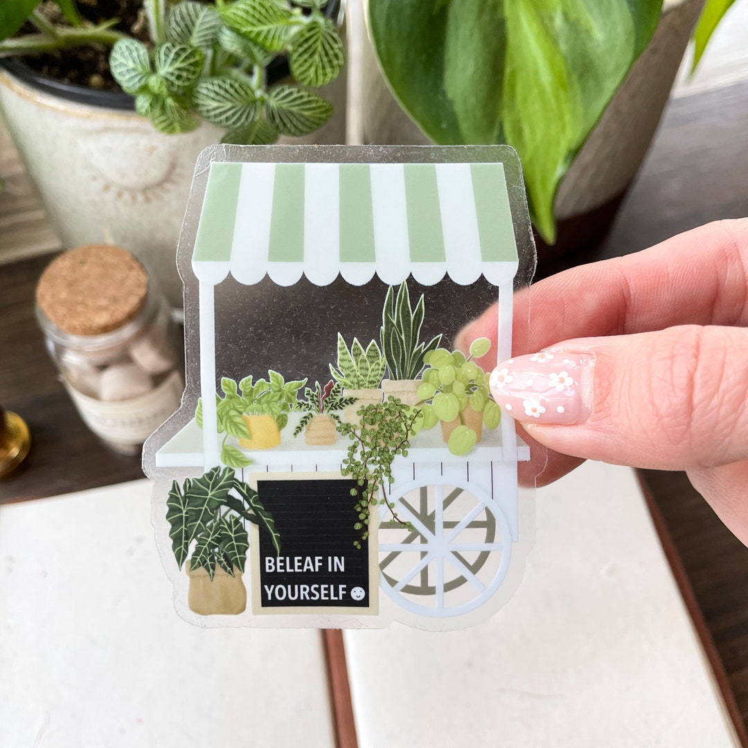 Beleaf in Yourself Sticker |vinyl Sticker for Water Bottle, Laptop ...