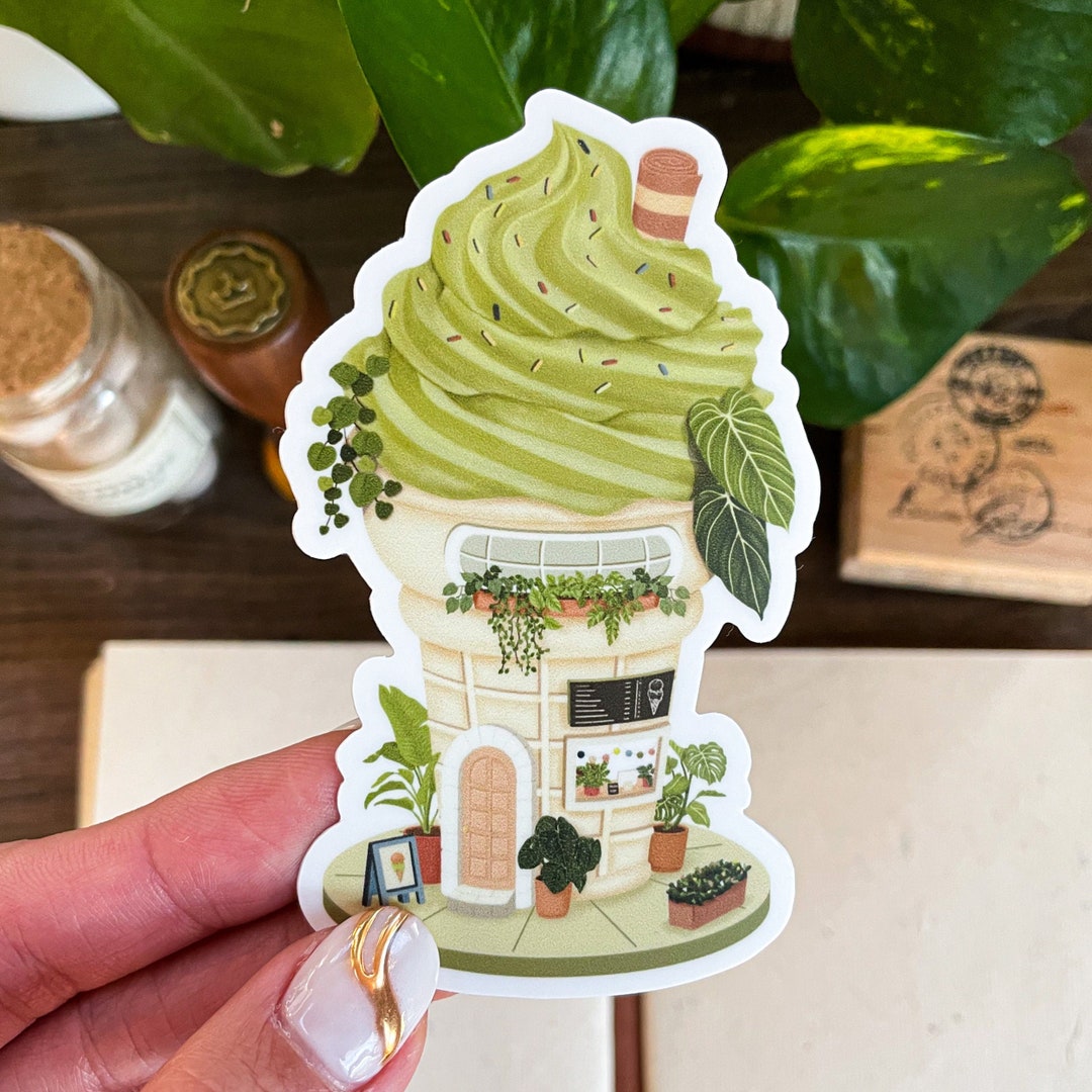 Ice Cream Shop Sticker Ice Cream Stickers Vinyl Sticker for Water ...