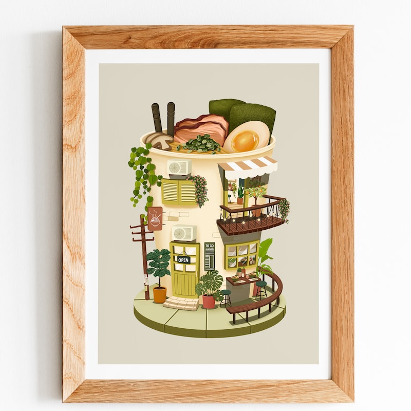 Ramen House Poster - Etsy