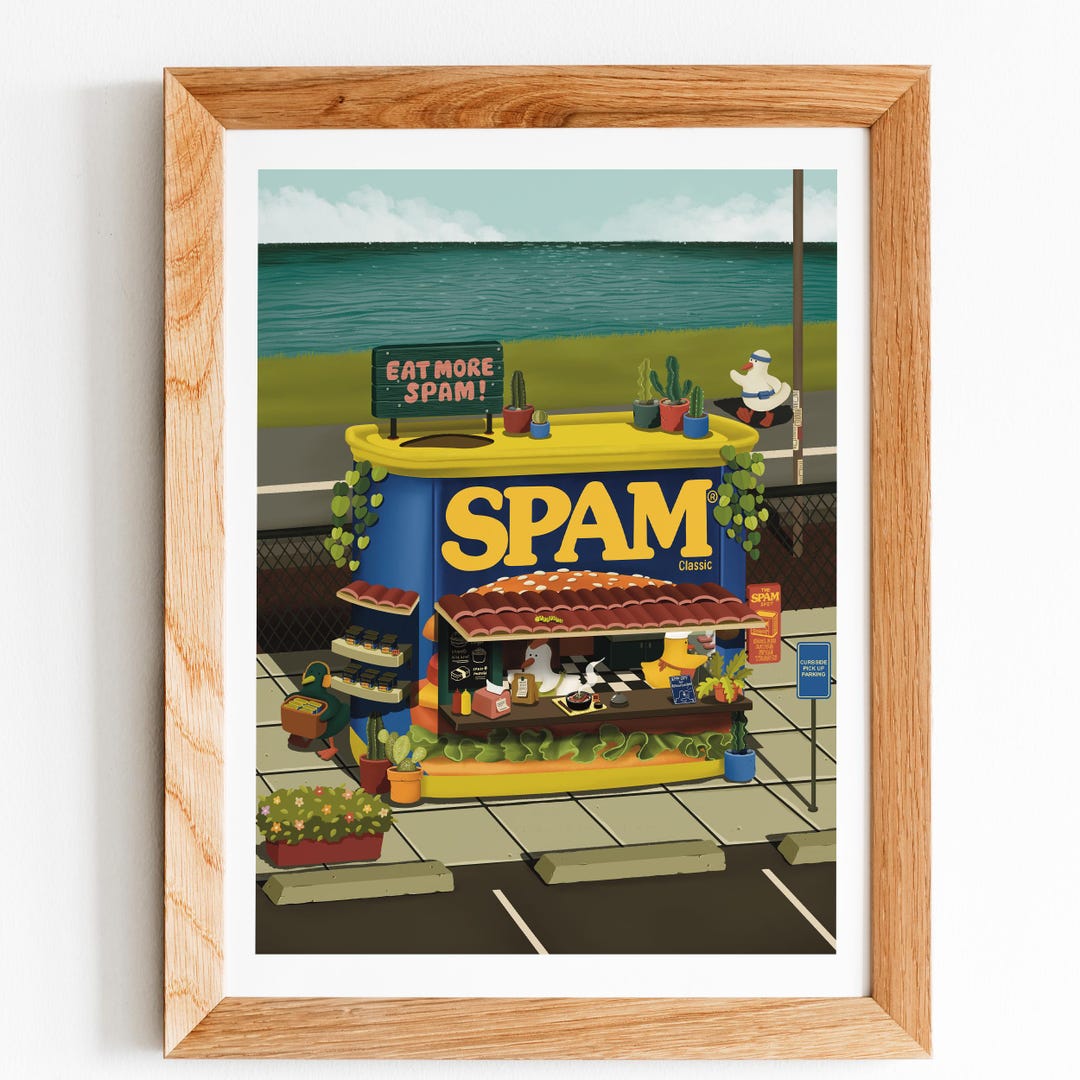 Spam Cafe Art Print| Art Print | Spam Cafe Art Wall Hanging | Spam Art ...