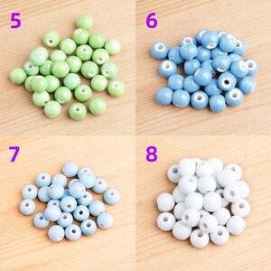 6mm Handmade Multi-color Ceramic Beads, Glazed Ceramic Beads, 2.5mm ...