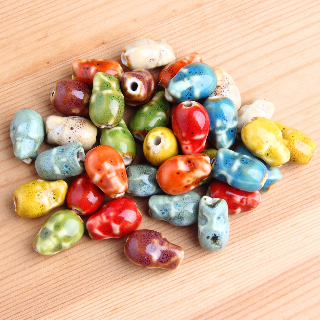 Ceramic Beads, Glazed Ceramic Beads,handmade Skull Ceramic Beads ...