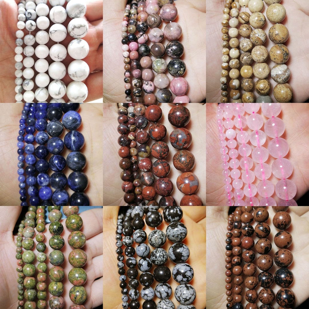 4mm/6mm 17 Colors for Choose,natural Stone Beads,stone Beads,gemstone ...