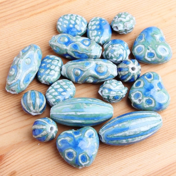 Pottery Beads - Etsy