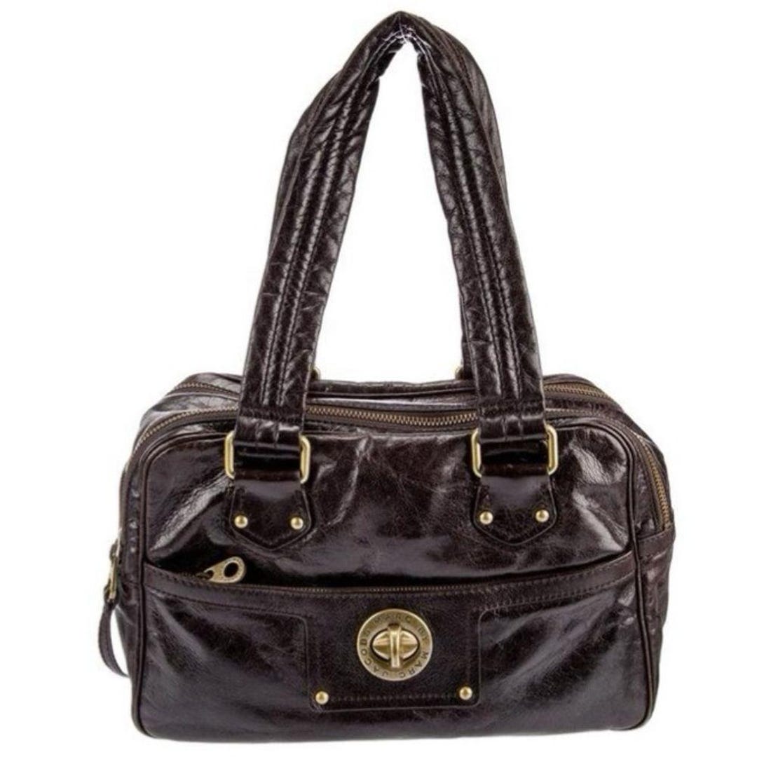 Marc Jacobs Vintage Brown Leather Shoulder Bag - Etsy