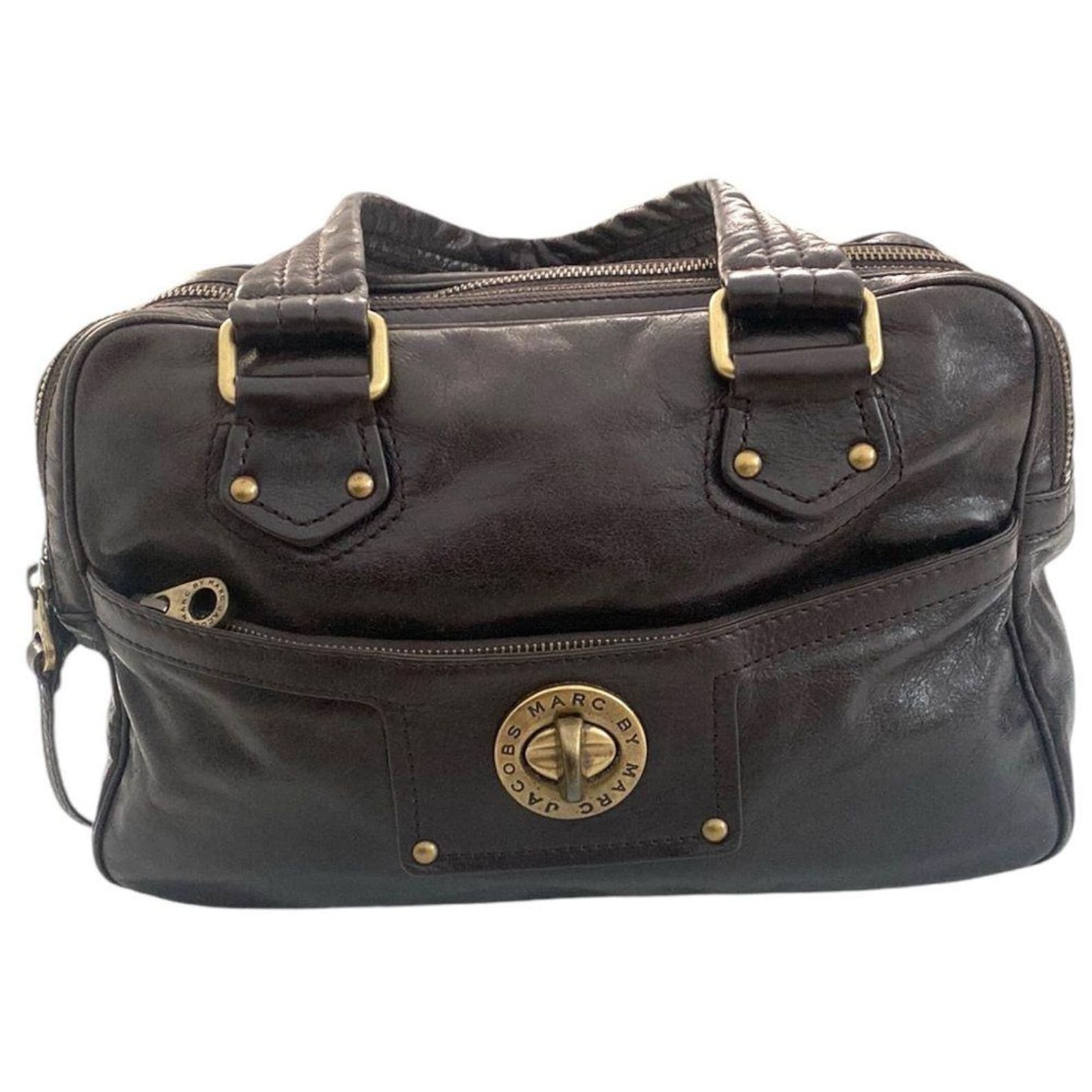 Marc Jacobs Vintage Brown Leather Shoulder Bag - Etsy