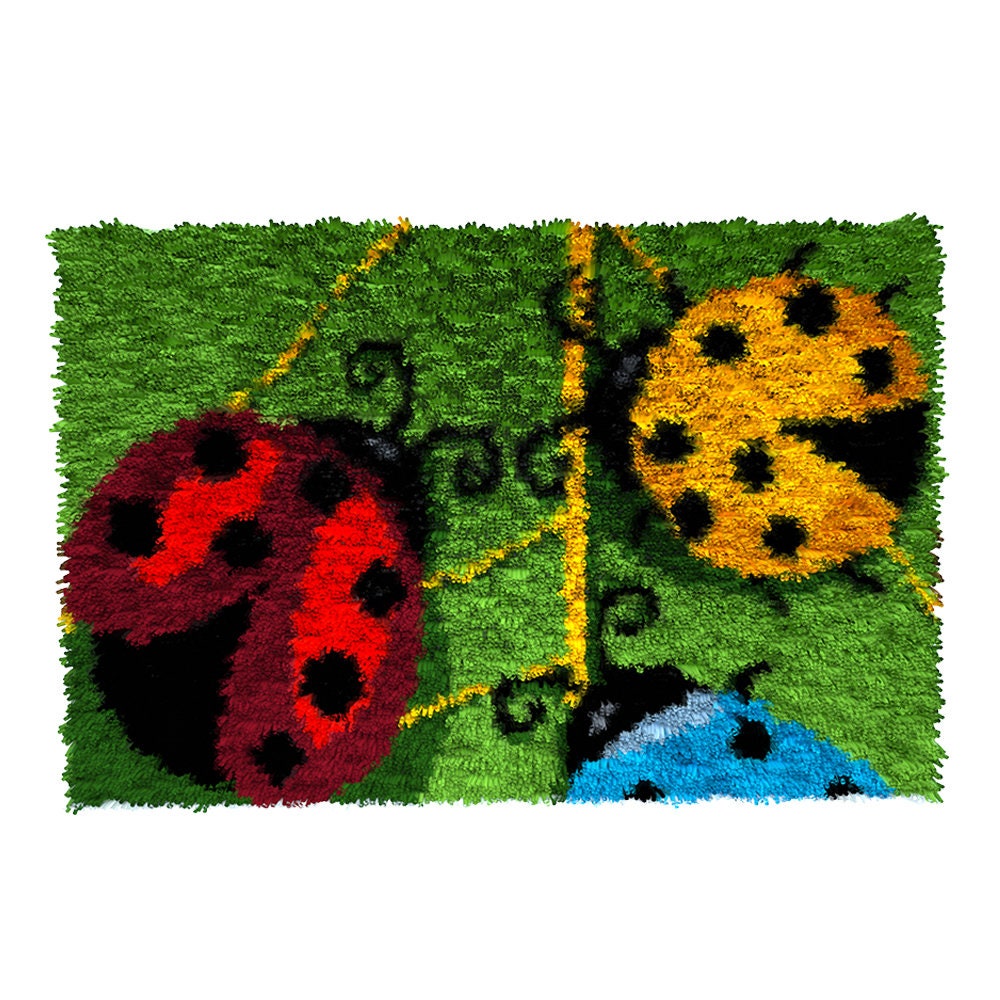 Latch Hook Rug Kits, Kids Adults Carpet Embroidery Set Diy Crochet ...