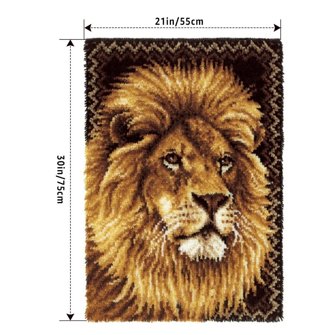 Latch Hook Rug Kits, Kids Adults Carpet Embroidery Set Beginners DIY ...