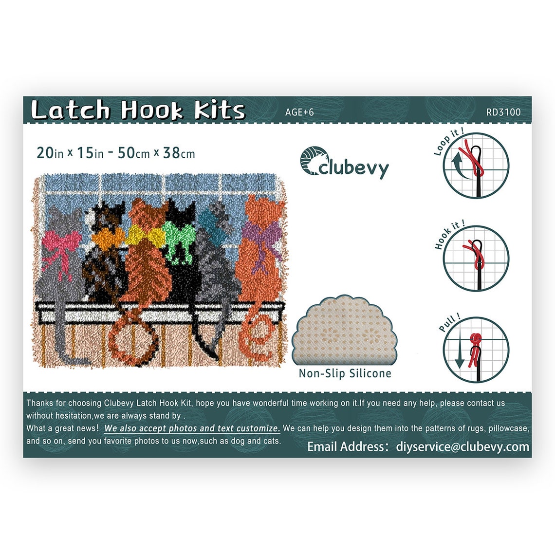 Latch Hook Rug Kits 6 Cats Patterns for Kids and Adults DIY - Etsy