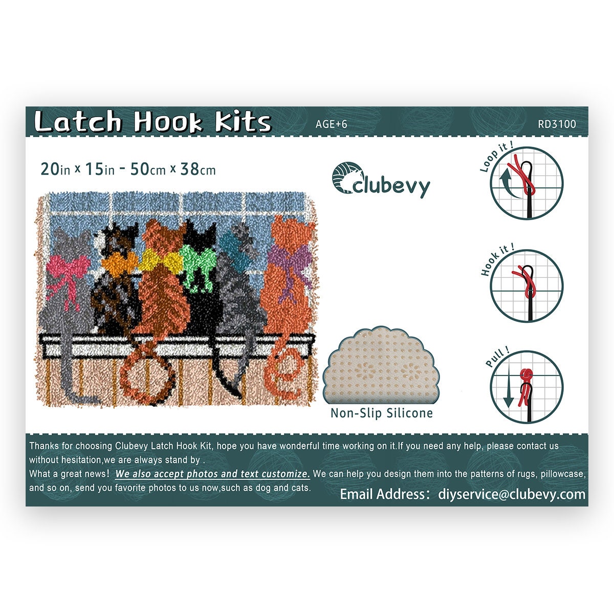 Latch Hook Rug Kits 6 Cats Patterns for Kids and Adults DIY - Etsy