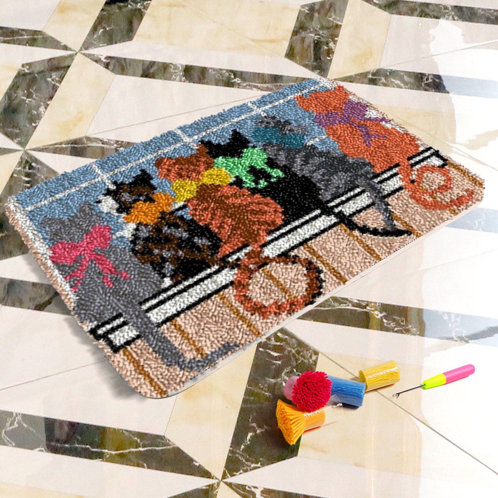 Latch Hook Rug Kits 6 Cats Patterns for Kids and Adults DIY - Etsy