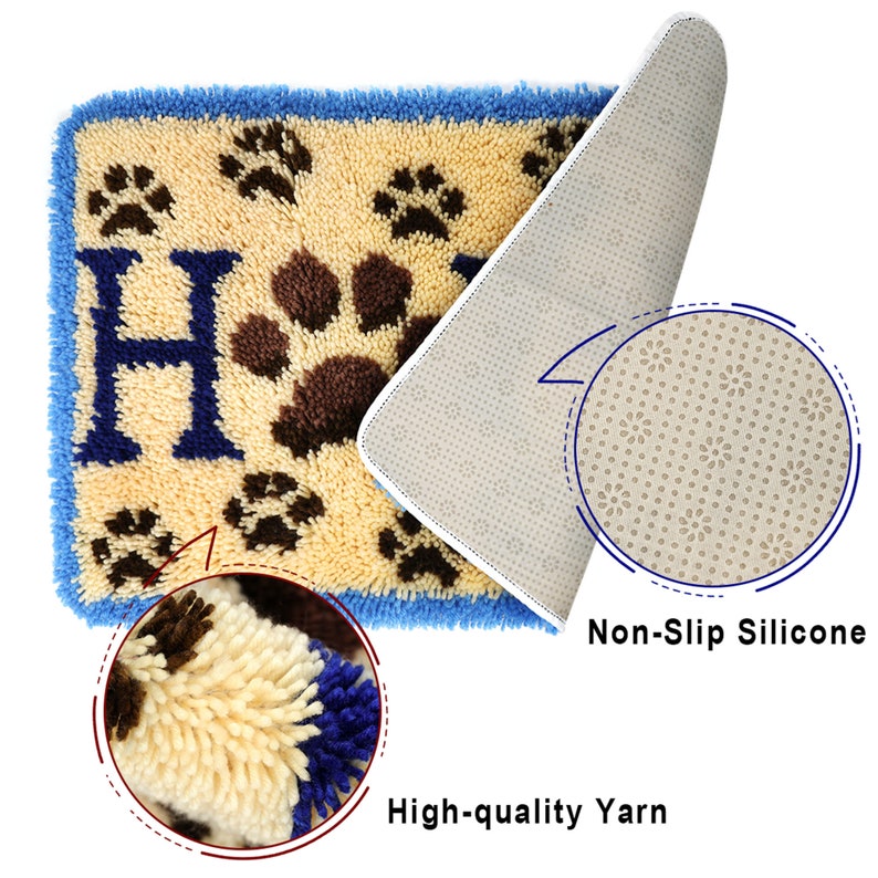 Latch Hook Kits for DIY Circularity Dog Footprints | Etsy