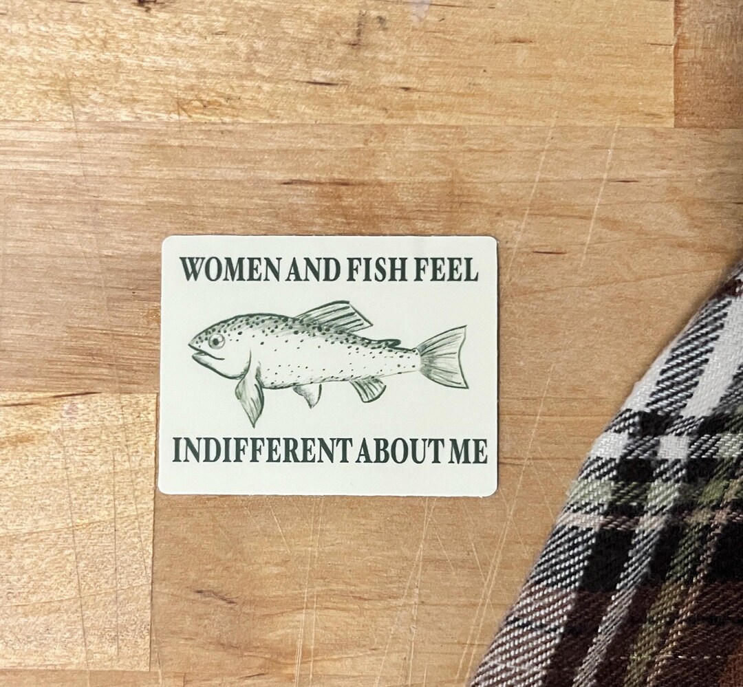Women and Fish Sticker - Etsy