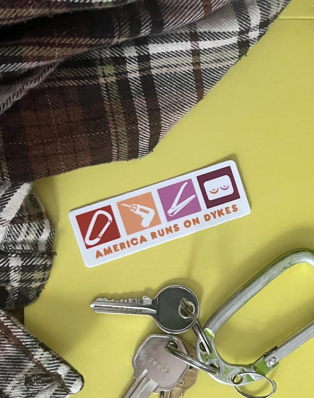 America Runs on Dykes Sticker - Etsy