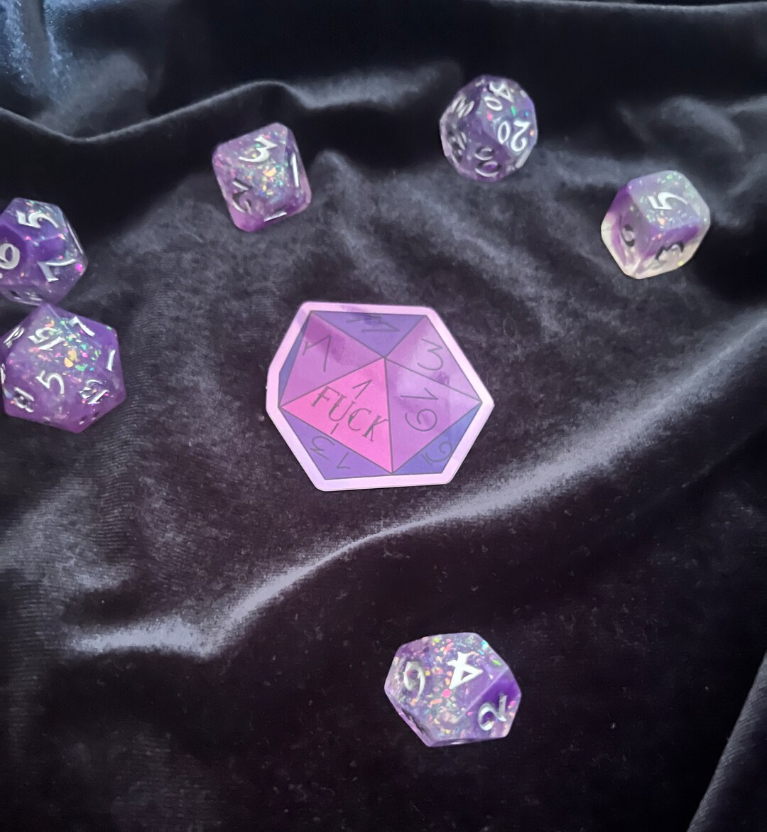 Nat 1 Dice Sticker Fantasy Sticker Water Bottle Sticker Dnd Sticker ...
