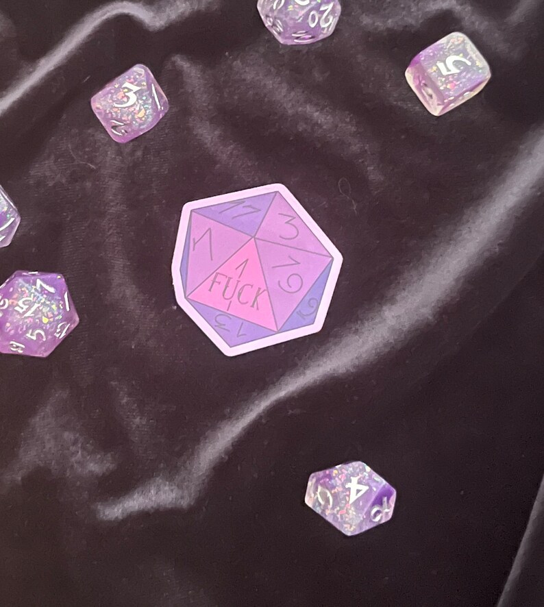 Nat 1 Dice Sticker | Fantasy Sticker | Water Bottle Sticker | Dnd ...