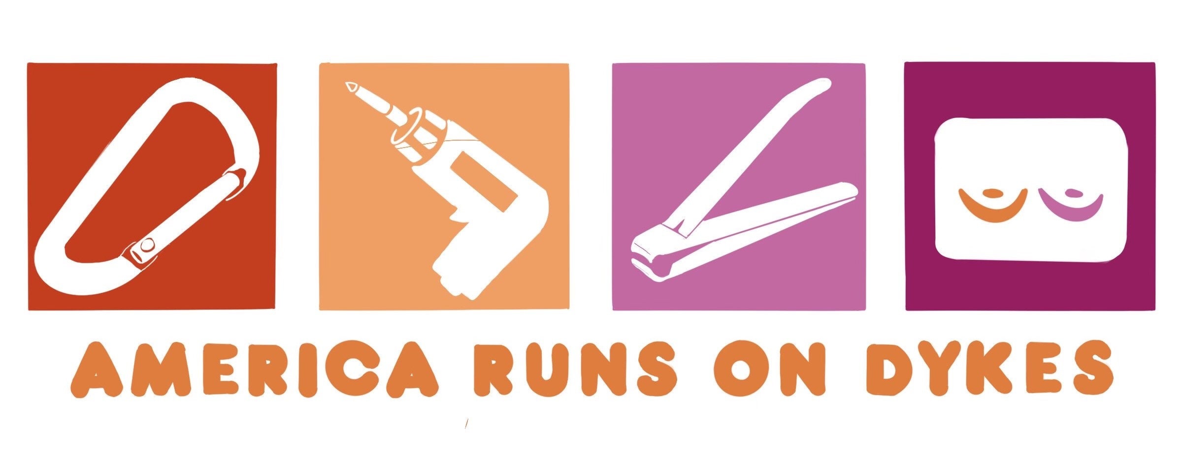 America Runs on Dykes Sticker - Etsy