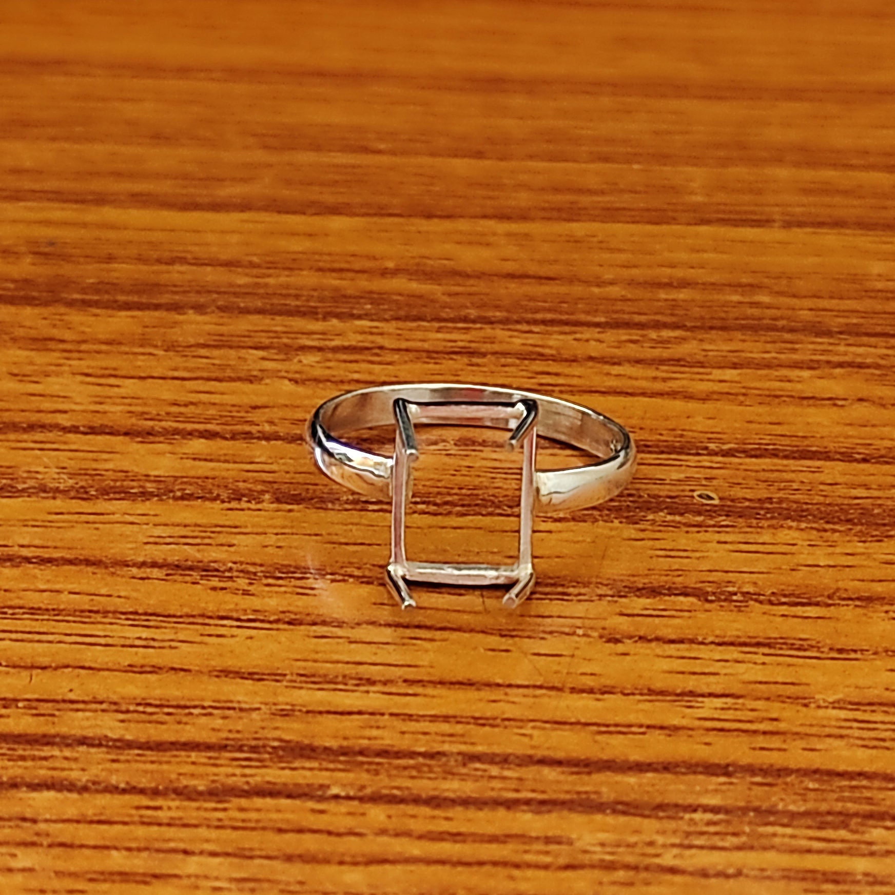 925 925 Sterling Silver Rectangle Ring Blank: DIY Jewelry Supplies (6x4 ...