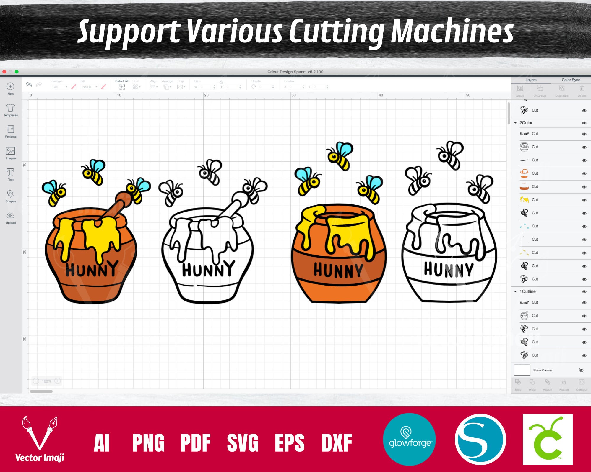 Bee Svg Honey Bee Svg Hunny Pot SVG Honey Pot Svg Winnie - Etsy Canada