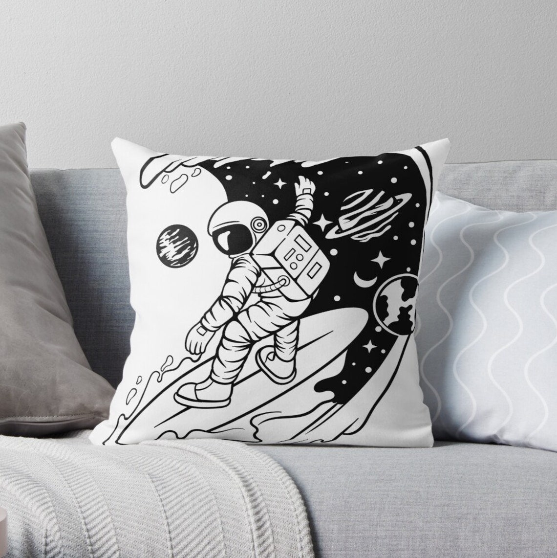 Surfing Astronaut SVG, Space Galaxy Clipart (digital Files) - Etsy