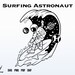 Surfing Astronaut SVG, Space Galaxy Clipart (digital Files) - Etsy
