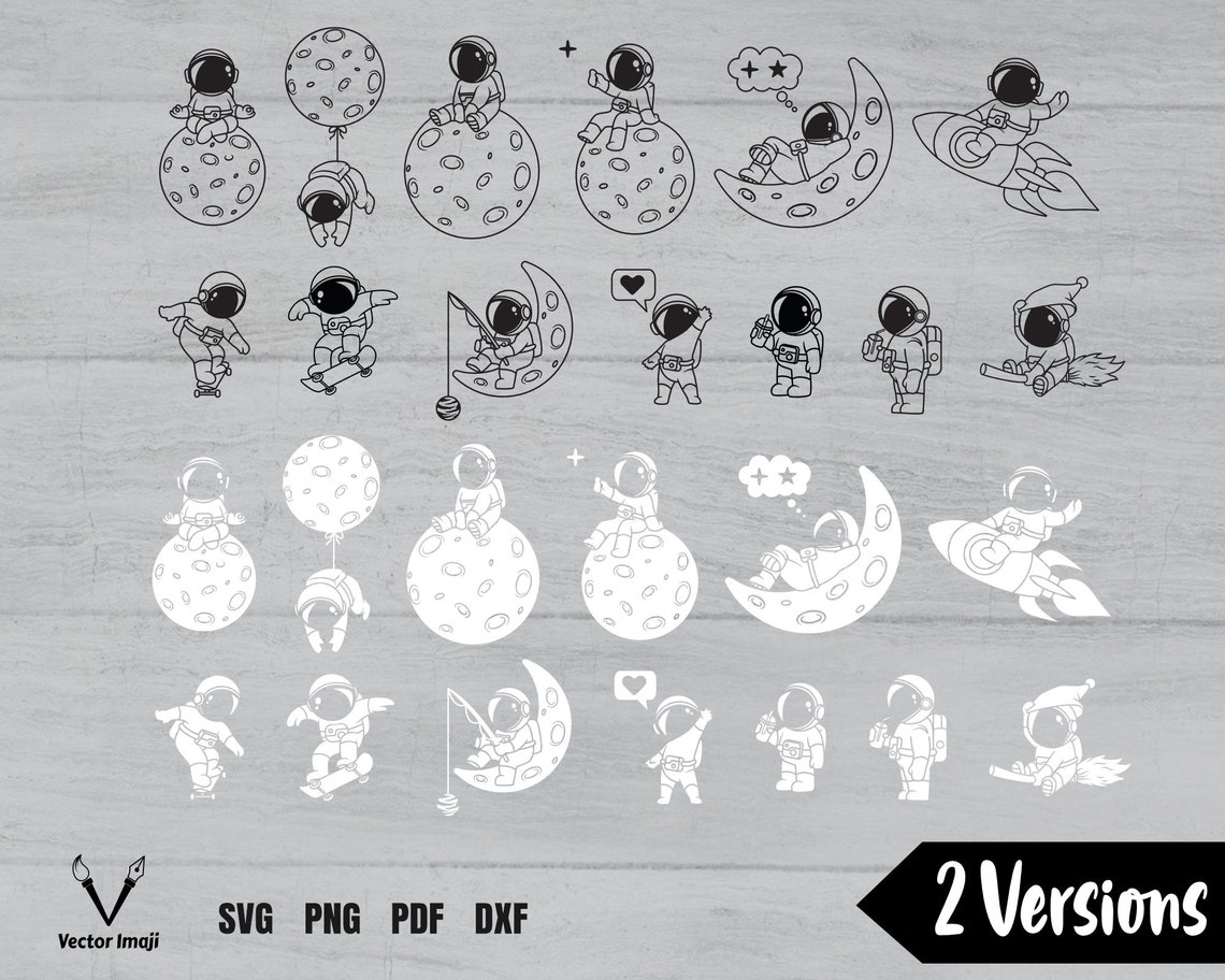 Cute Astronaut Svg Kid Astronaut Svg Space Svg Cosmonaut - Etsy