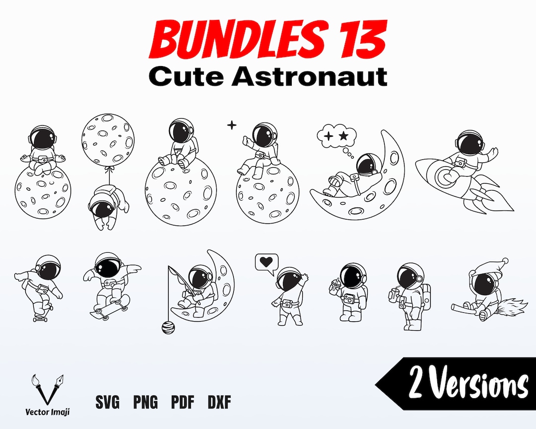 Cute Astronaut Svg, Kid Astronaut Svg, Space Svg, Cosmonaut Svg ...