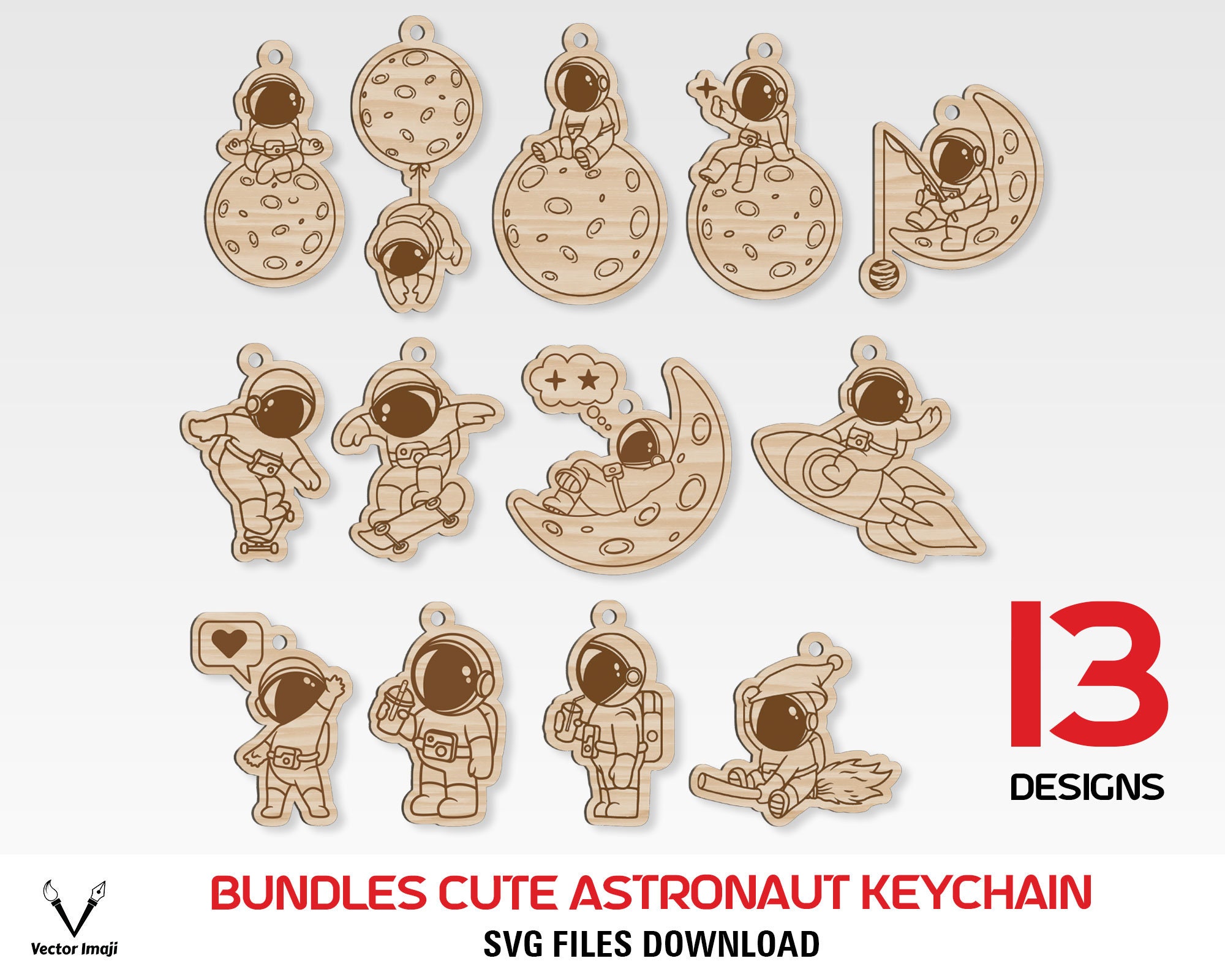 Keychain Bundle SVG Space Keychain Svg Astronaut Keychain - Etsy Australia