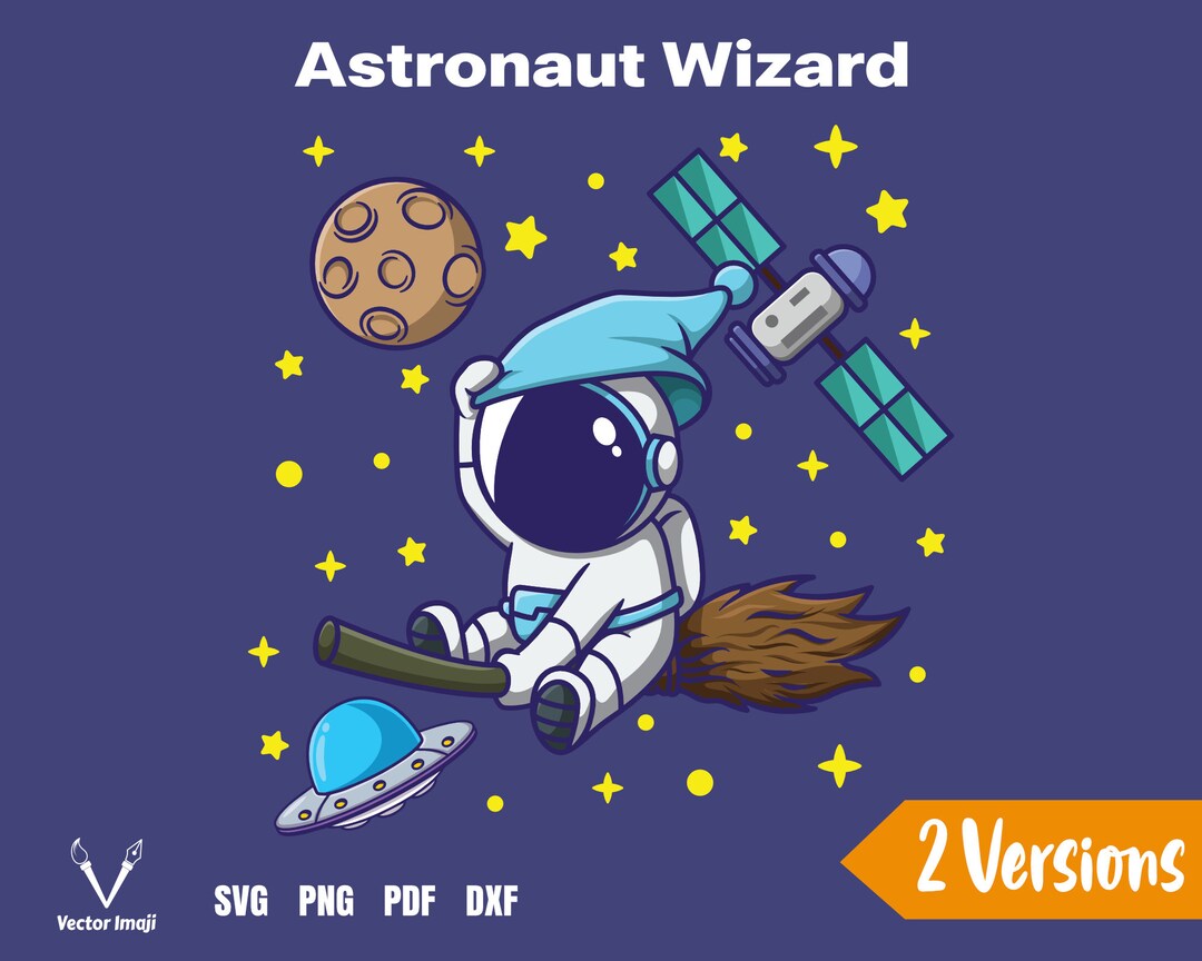 Cute Astronaut Svg, Kid Astronaut Svg, Space Svg, Astronaut Wizard Svg ...