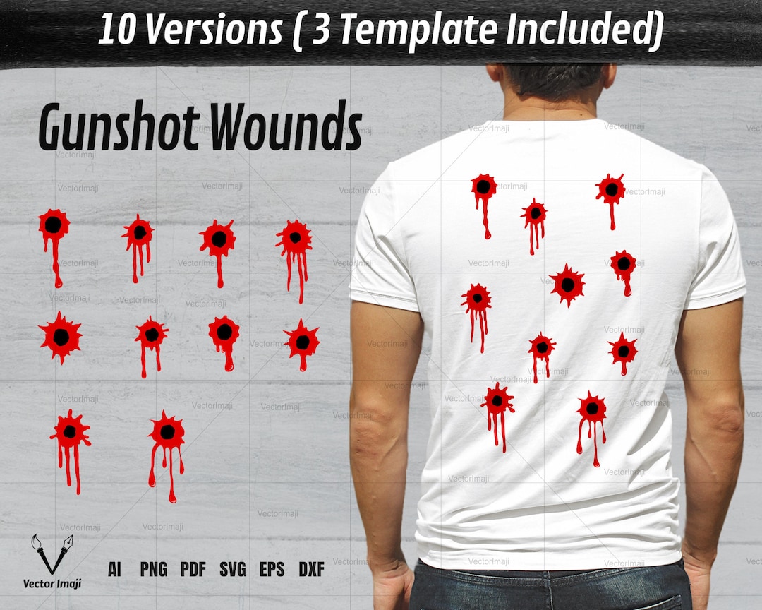 Gun Bullet Holes Svg, Gunshot Wounds Svg, Gunshot Effects Svg, Bullet ...