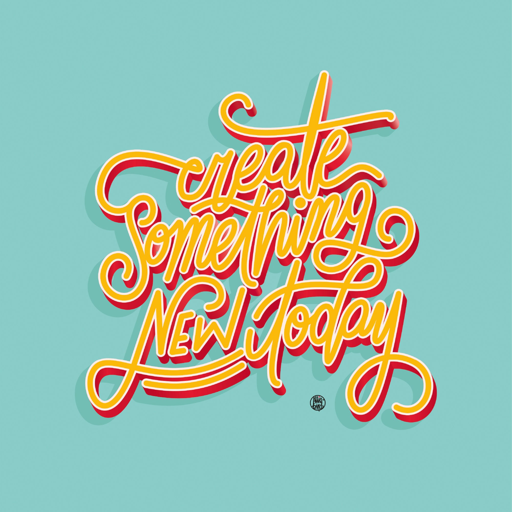 Motivational Poster Create Something New Today - Etsy