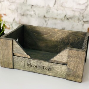 Dog Wooden Toy Box || Personalized Pet Toy Box || Pet Accessories ...