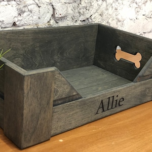 Dog Wooden Toy Box || Personalized Pet Toy Box || Pet Accessories ...