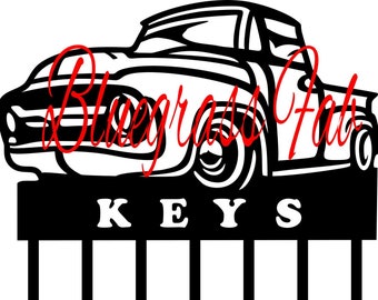 Old Classic Pickup Truck Key Rack Hanger Holder for Wall 6 X 2 13/16 X ...