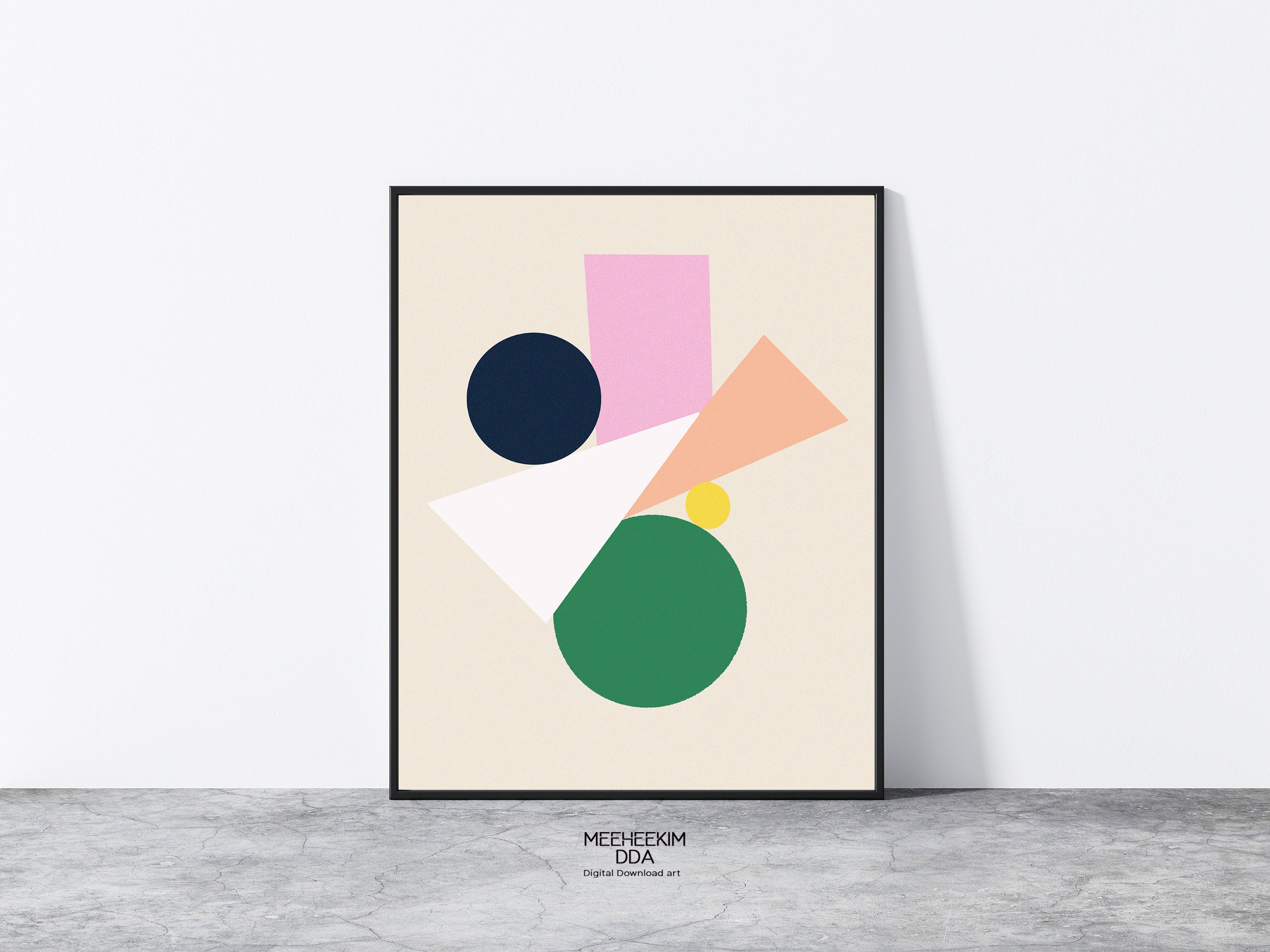 Abstract Shapes Print Wall Artprintable Abstract Digital - Etsy