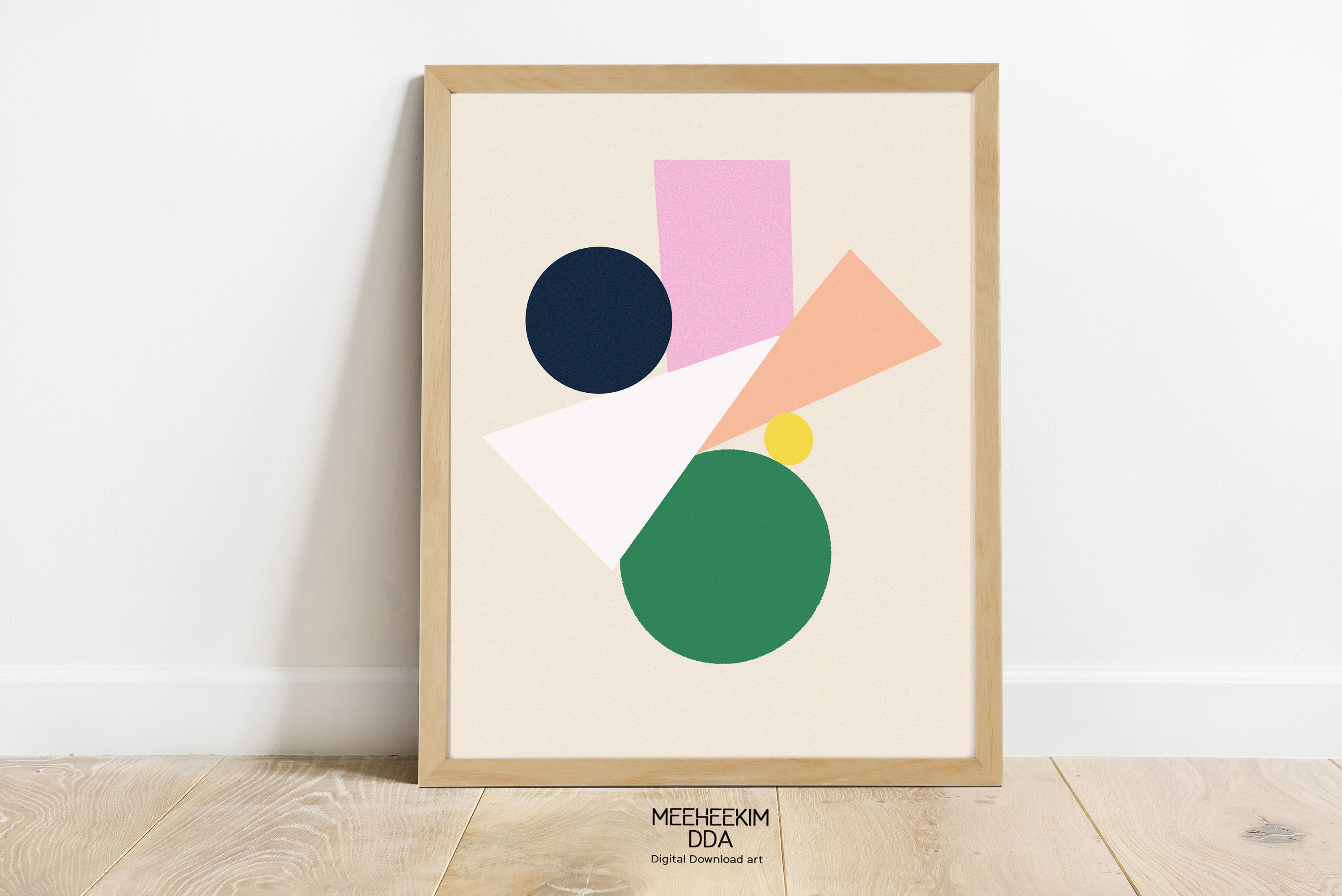 Abstract Shapes Print Wall Artprintable Abstract Digital - Etsy