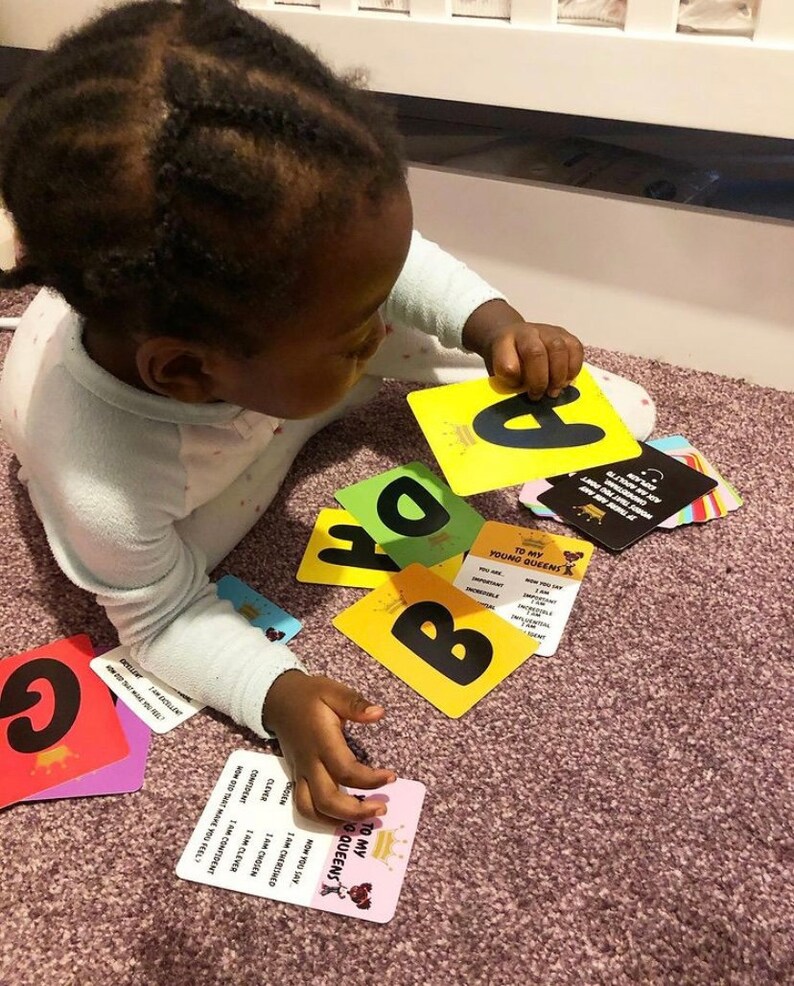 Alphabet Affirmation Flash Cards for Children - Etsy Denmark
