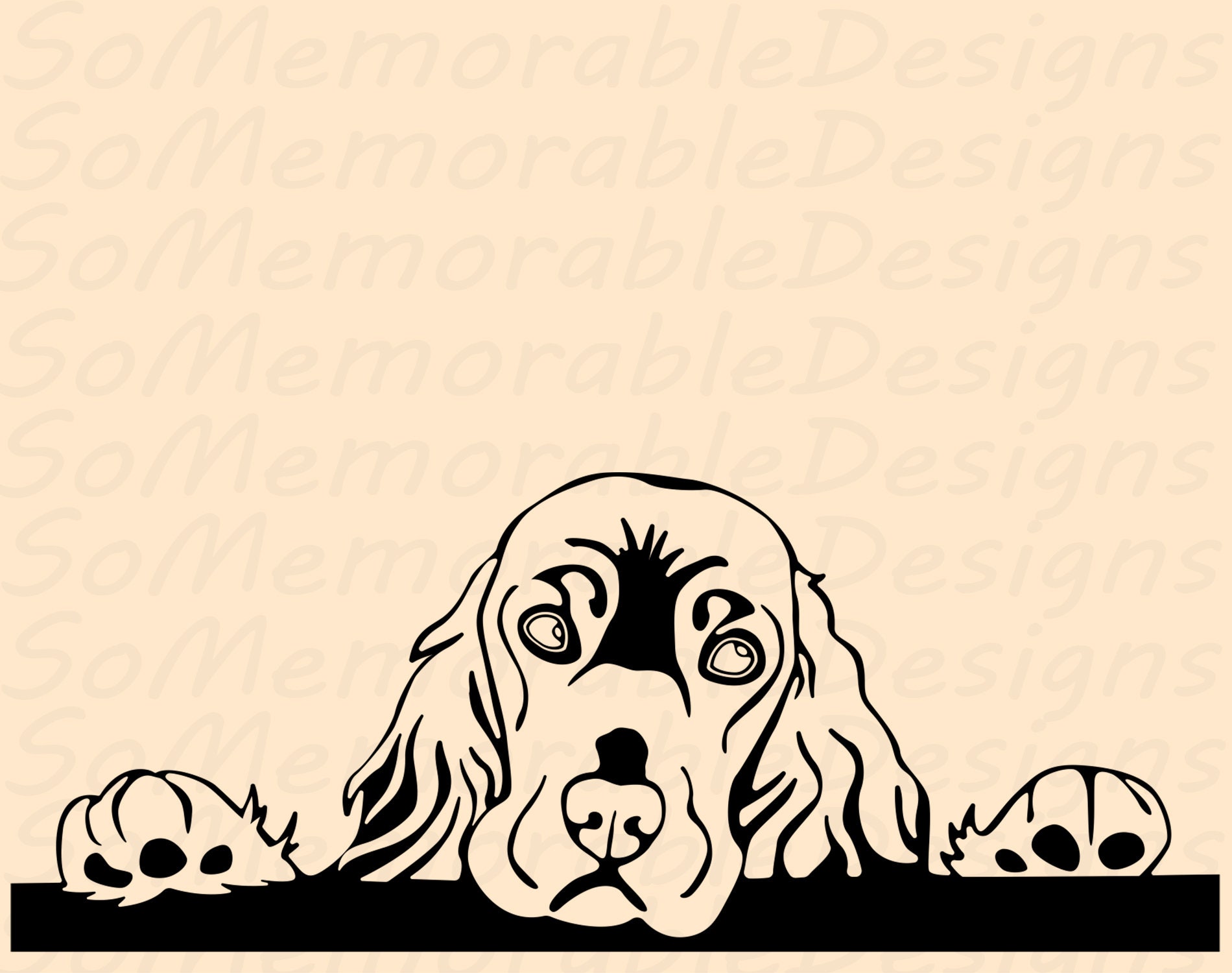 Cocker Spaniel Svg, Cocker Spaniel Svg File for Cricut, Cocker Spaniel ...