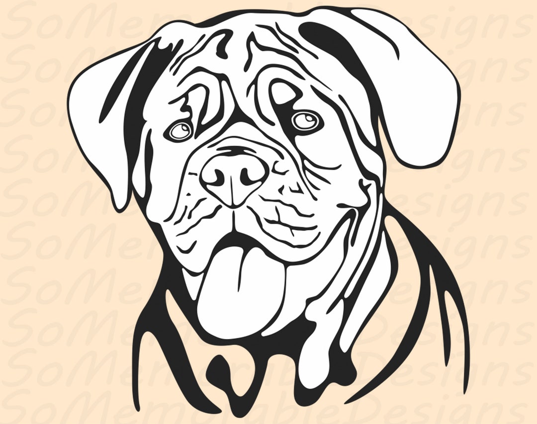English Mastiff Svg, English Mastiff Svg File for Cricut, English ...