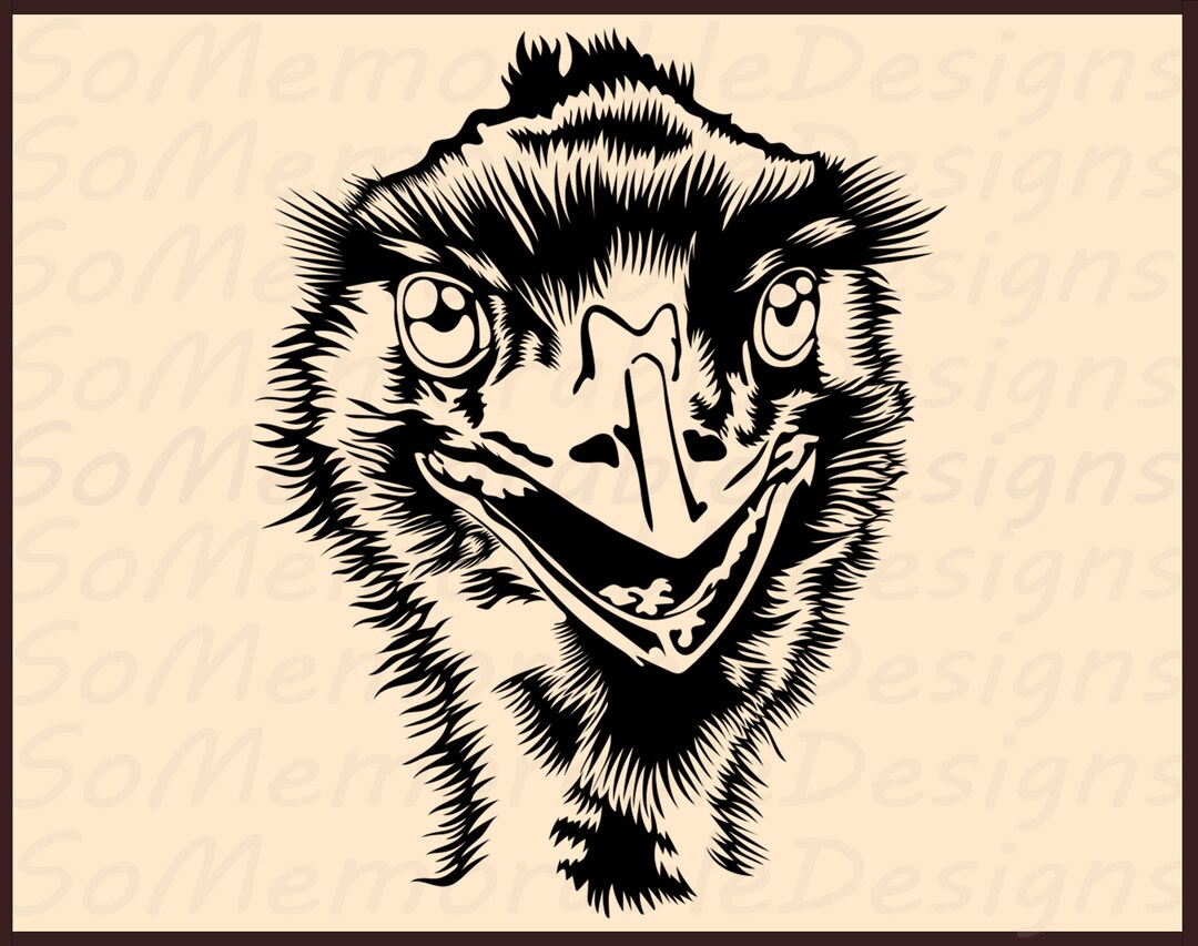 Emu Svg, Emu Svg Design, Emu Cut File for Cricut, Emu Print Tshirt - Etsy