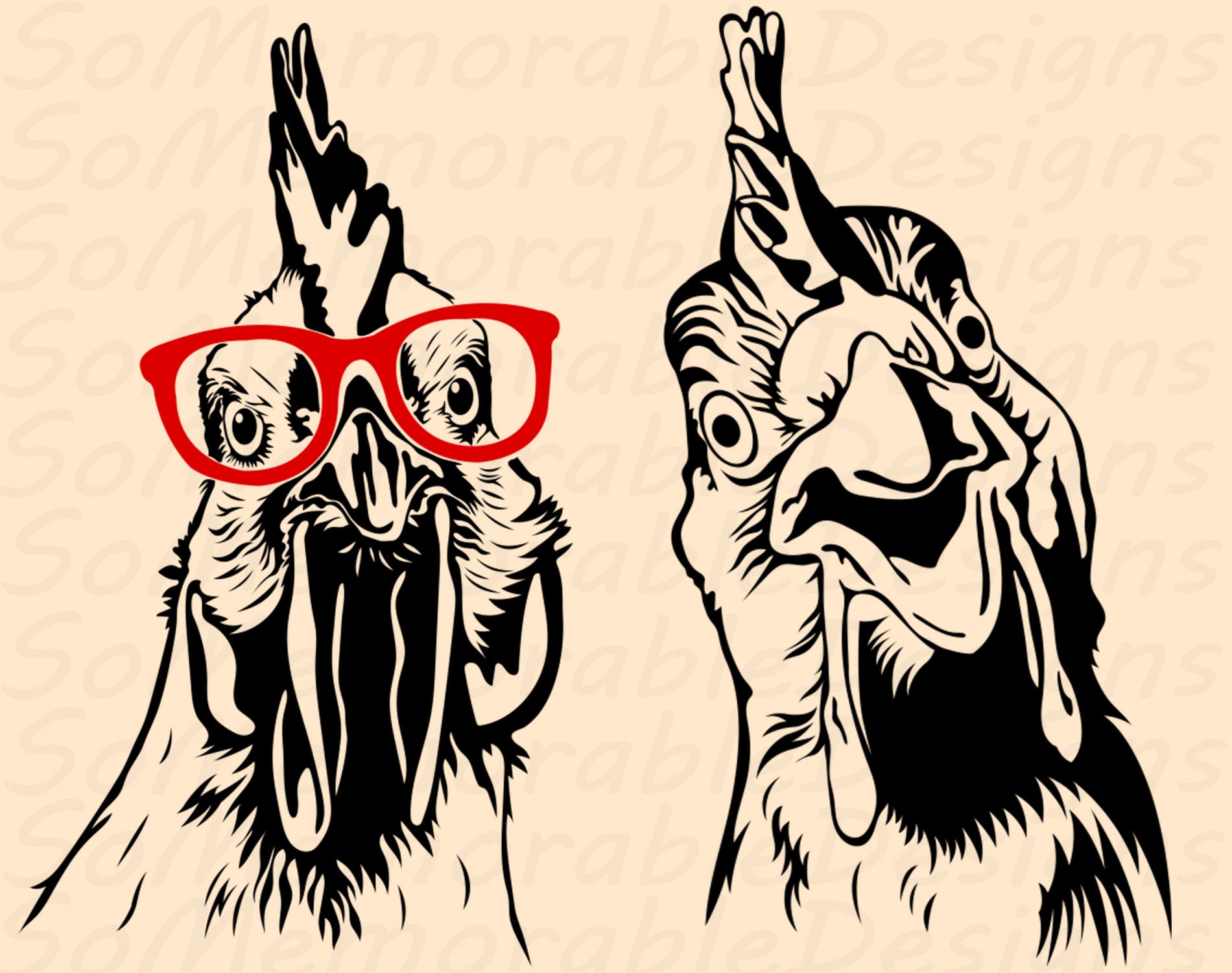 Chicken Svg Files for Cricut, Chicken Svg Designs, Chicken Head Svg - Etsy