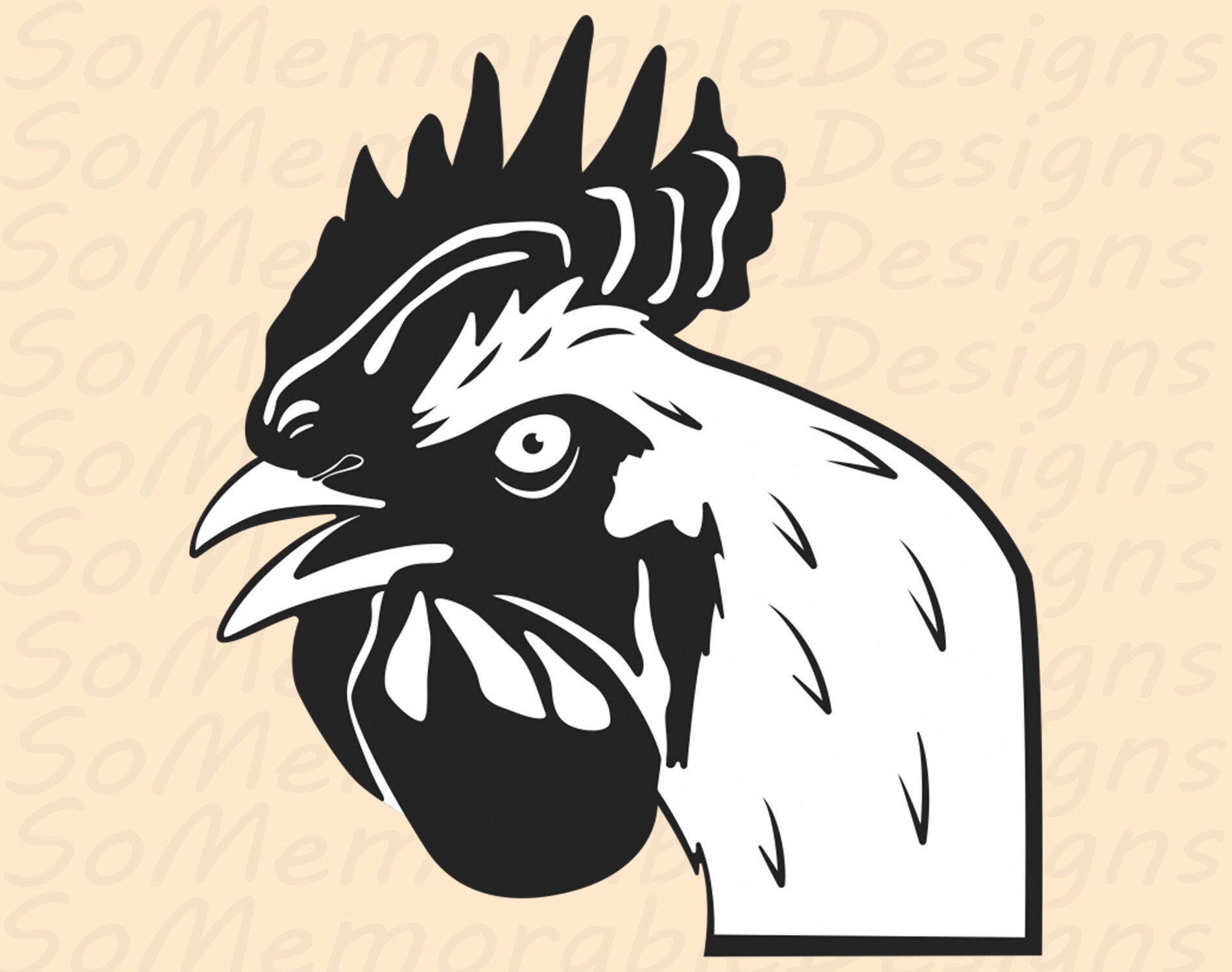 Rooster svg, Rooster svg file for cricut, Rooster printable tshirt ...