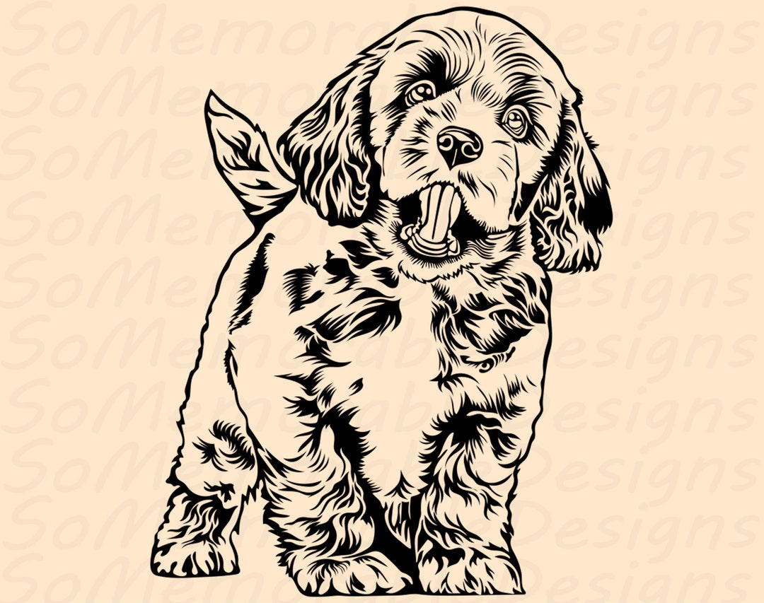 Cockapoo Svg, Cockapoo Svg File for Cricut, Cockapoo Printable Tshirt ...