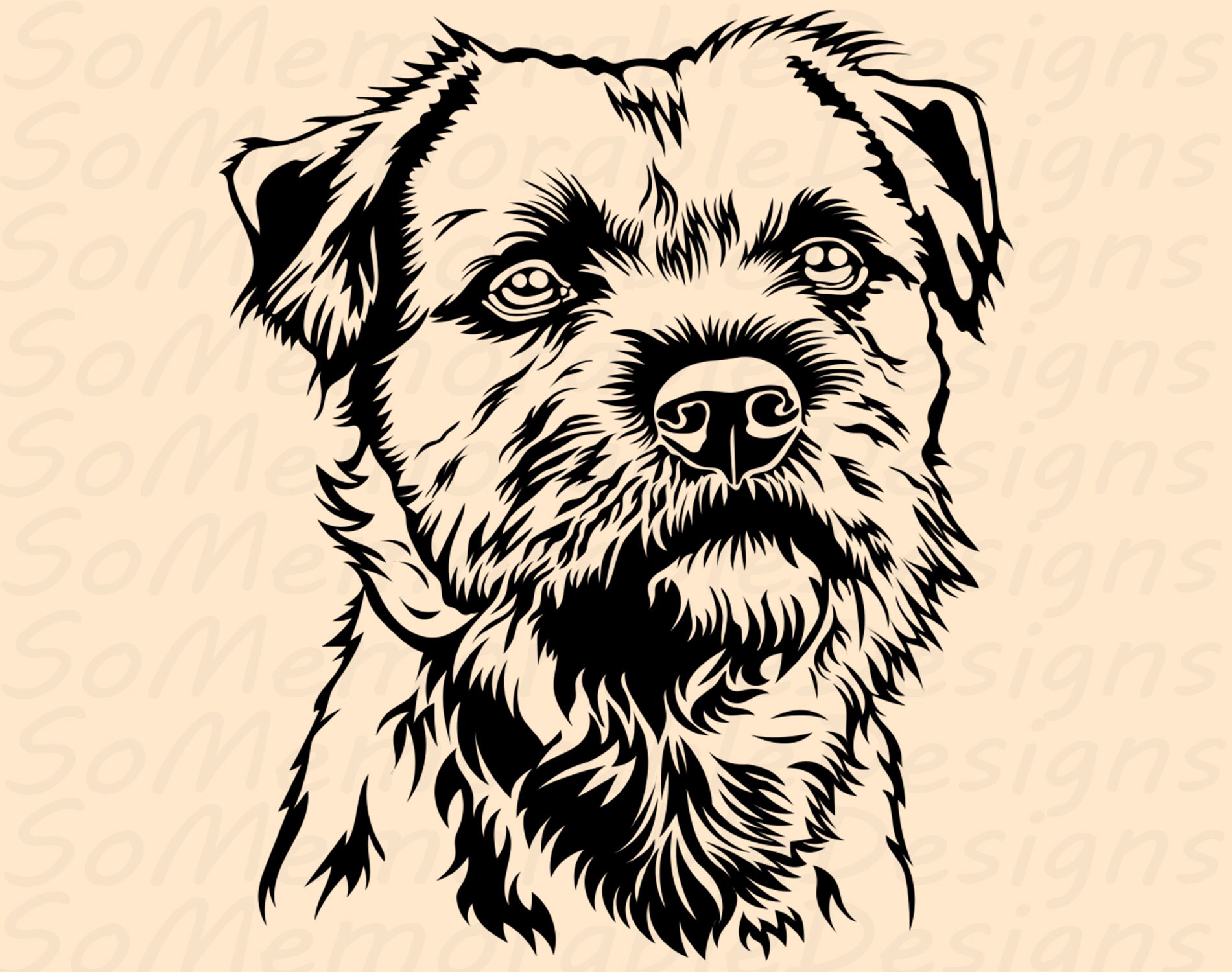 Border Terrier Svg, Border Terrier Svg Design, Border Terrier Cut File ...